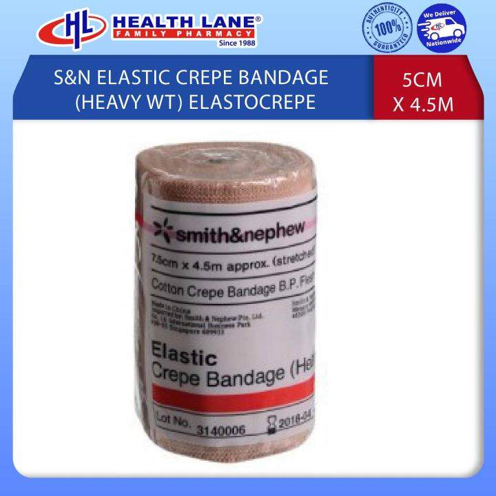 S&N ELASTIC CREPE BANDAGE (HEAVY WT) ELASTOCREPE 5CM X 4.5M | Lazada