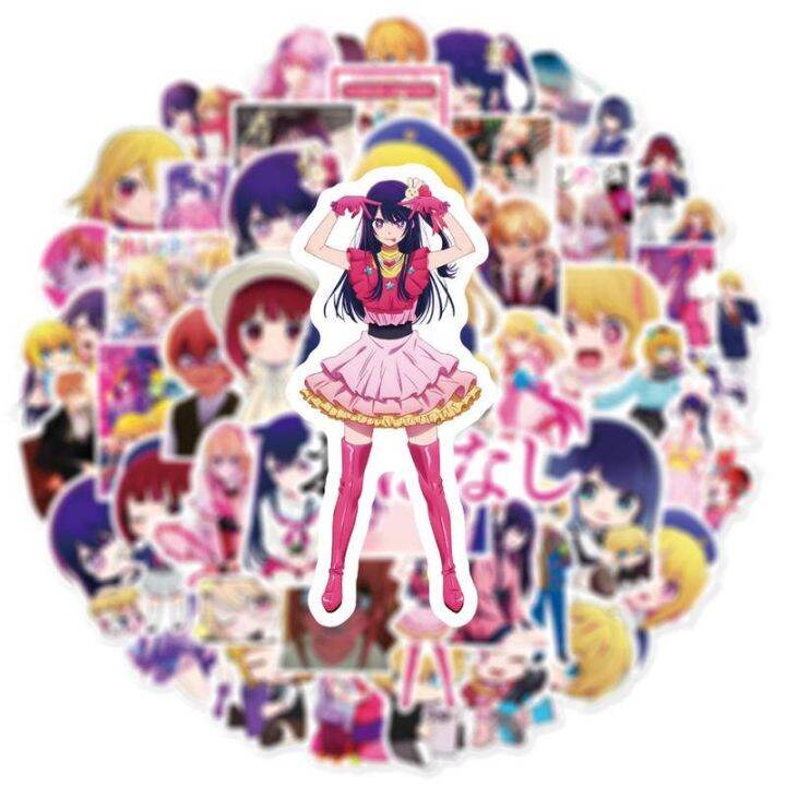 ONK001 – Sticker Stiker Oshi no Ko AI Hoshino B-Komachi Anime Jepang ...