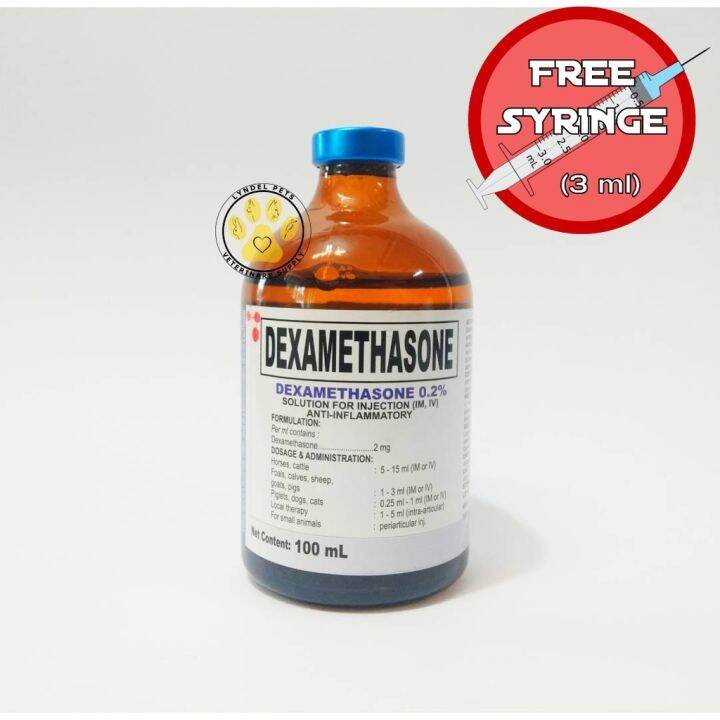NUTRIVET DEXAMETHASONE 0.2 DEXA (100 ml) Anti-inflamatory Horse Cattle ...