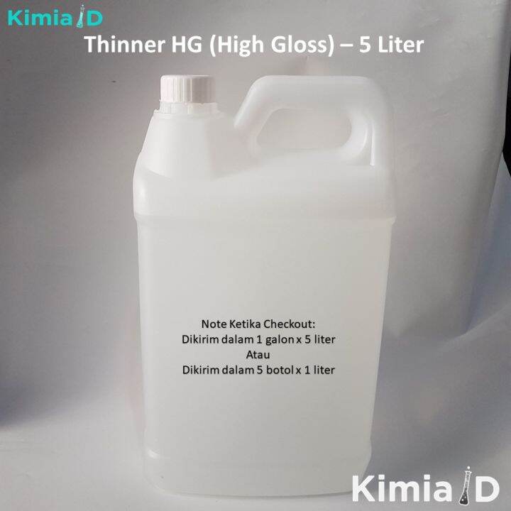 Thinner HG 5 Liter Thinner High Gloss 1 Liter Pengencer Cat Duco | Lazada Indonesia