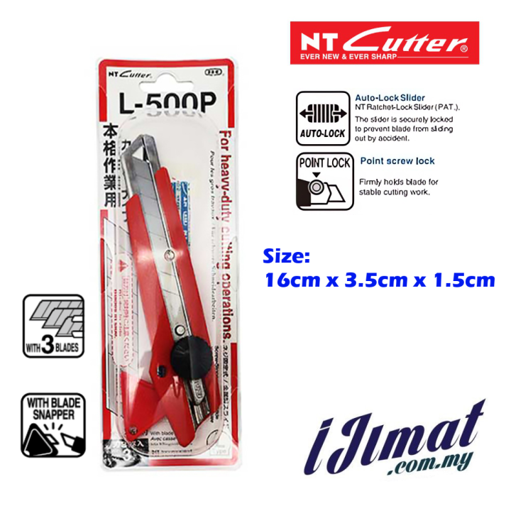 NT Cutter L-500P High Quality Heavy Duty Cutter Knife / Pen Knife ...