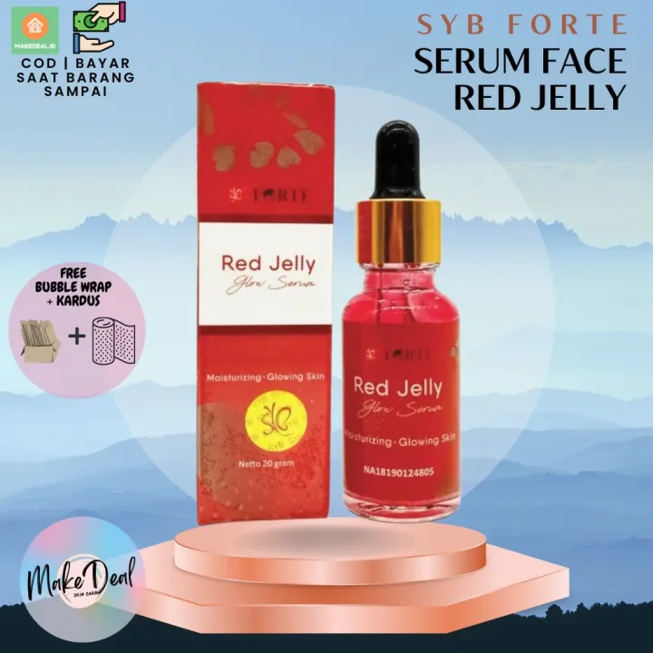 Syb Forte Red Jelly Glow Serum Wajah Merah Bpom Ekstrak Aloe Vera ...