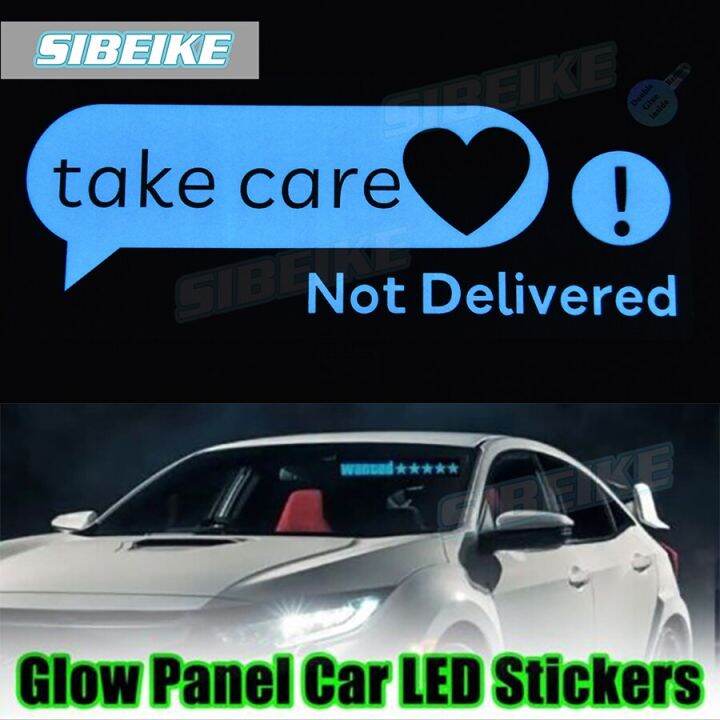 JDM Glow Panel Signs Dimmable Light Up Car Window Windshield Door ...