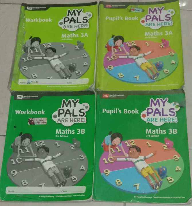 4 BUKU MY PALS ARE HERE MATHS 3A 3B WORKBOOK DAN PUPILS BOOK / MY PALS ...
