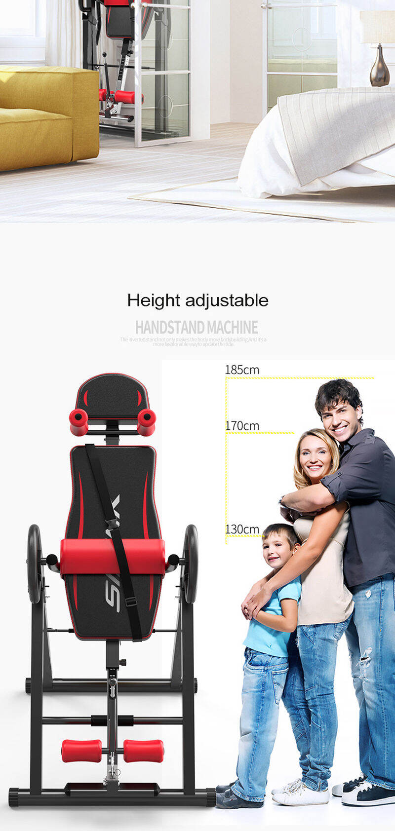 (ร้อน) Handstand Machine Multifunctional Inversion Tpy Table Upside ...