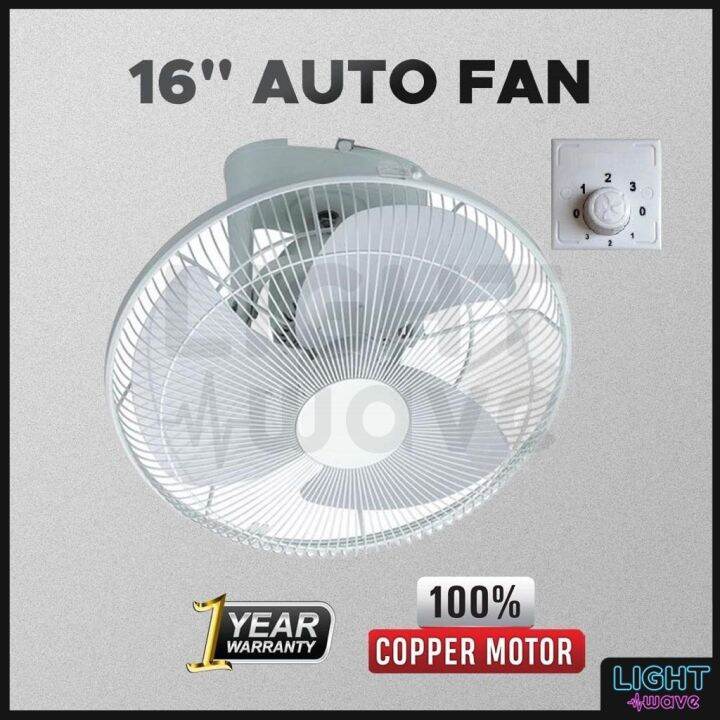 [360 AUTO FAN] 16″ OSCILLATION FAN 3 SPEED REGULATOR CEILING ORBIT FAN ...