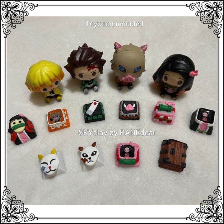 【Ready Stock】 Handmade Demon Slayer inspired artisan Keycaps - Nezuko ...