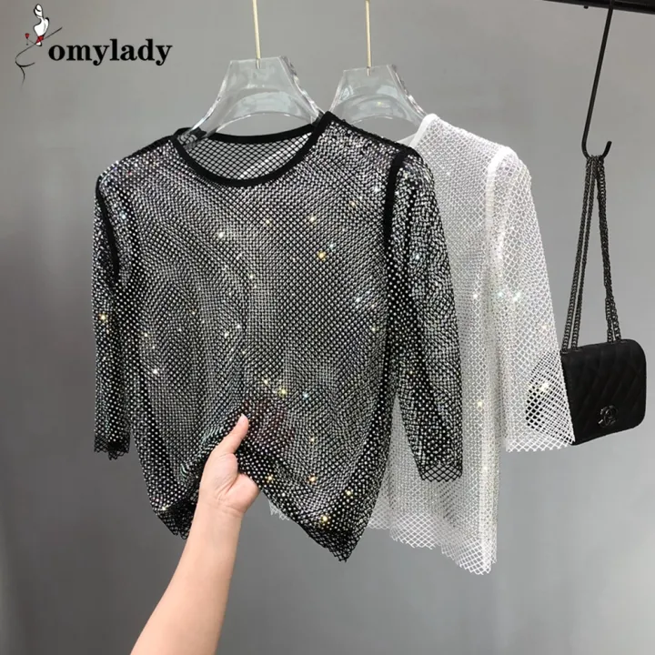 Mesh Diamond Crystal Coat Diamond Ultra Fairy Inside Take Party Bling ...