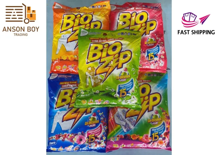 [READY STOCK] BIO ZIP DETERGENT POWDERED 2.3kg/SABUN CUCI BAJU BIO ZIP ...