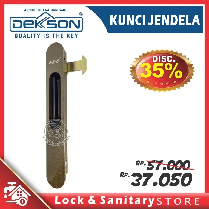 Kunci Handle Jendela Pintu Sliding Dekkson Dekson KS Z08A (Brown ...