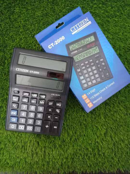 KALKULATOR CITIZEN CT 2000 - 14 DIGIT - KALKULATOR DENGAN TAMPILAN 2 ...