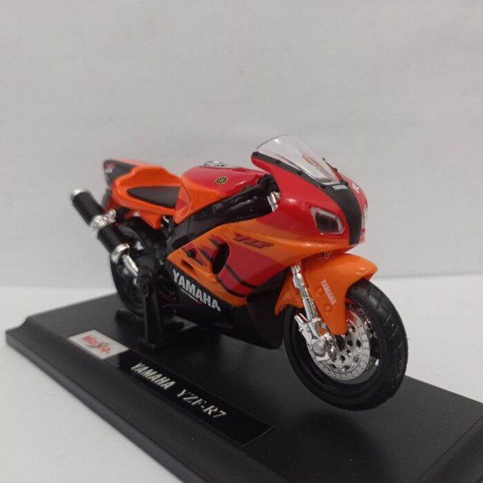 HDW Diecast motor Yamaha YZF-R7 Maisto 1:18 mainan koleksi harga murah ...
