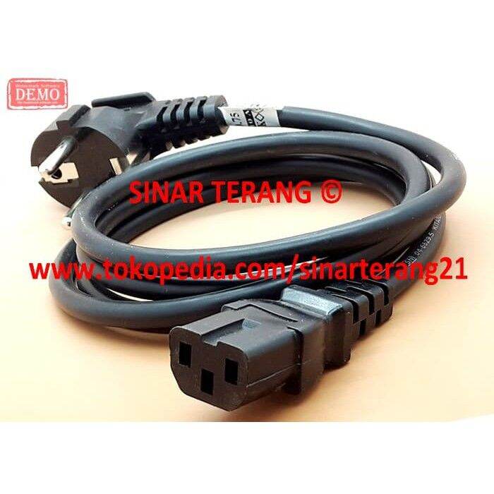 Kabel POWER 1,5 M KITANI Cable Listrik NYMHY 3x0,75 10A Steker BENGKOK ...