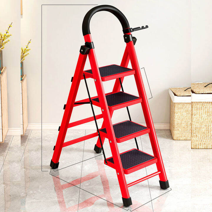 Ladder Foldable Aluminium Heavy Duty Portable Multifunction Household ...