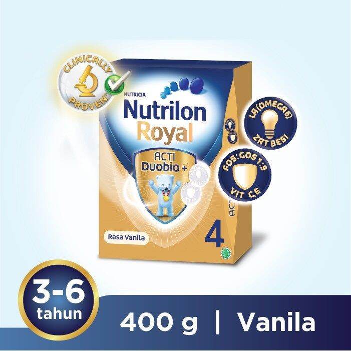 NUTRILON Royal 4 Vanila 400 gr Susu Pertumbuhan Anak 3-6 Tahun | Lazada ...