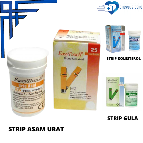 Easytouch Strip Refil Uji Asam Urat Uric Acid Easy touch Alat Cek Asam ...