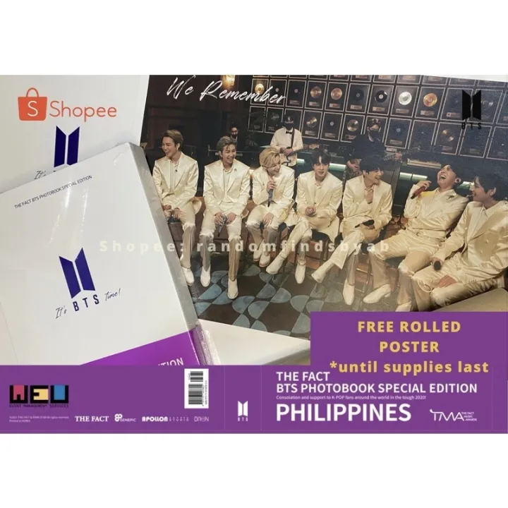 (OFFICIAL ON HAND) The Fact BTS Photobook Special Edition: We Remember with poster | Lazada PH