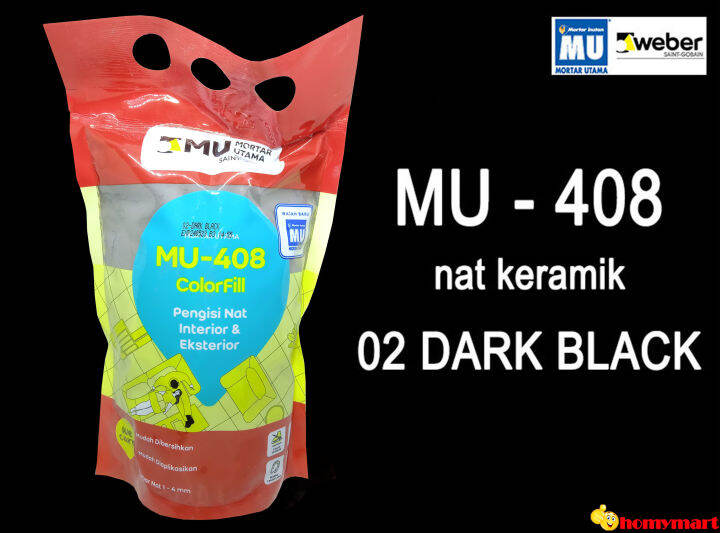 semen nat keramik no 02 (dark black MU 408) MU-408 1kg | Lazada Indonesia