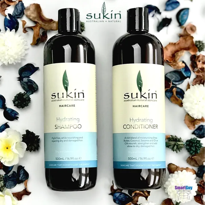 SUKIN AUSTRALIAN NATURAL Haircare Hydrating Shampoo & Conditioner 500mlX2 ชุดผลิตภัณฑ์ดูแลเส้นผม ...