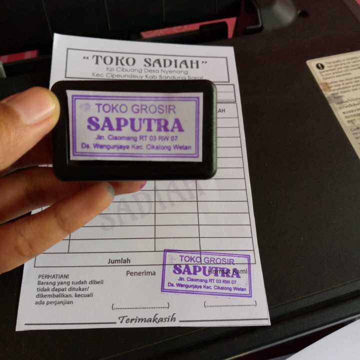 Stempel untuk nota kuitansi - Stempel Flash - Stempel Otomatis ...