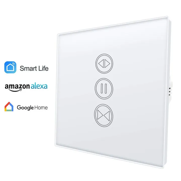 Electric Curtain Roller Shutter Smart WiFi Touch Switch Voice Control ...