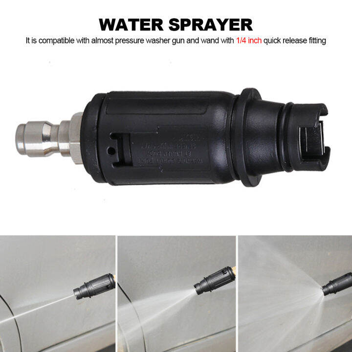 FG 1/4" Quick Plug Connect Angle Adjustable High Pressure Washer Nozzle ...