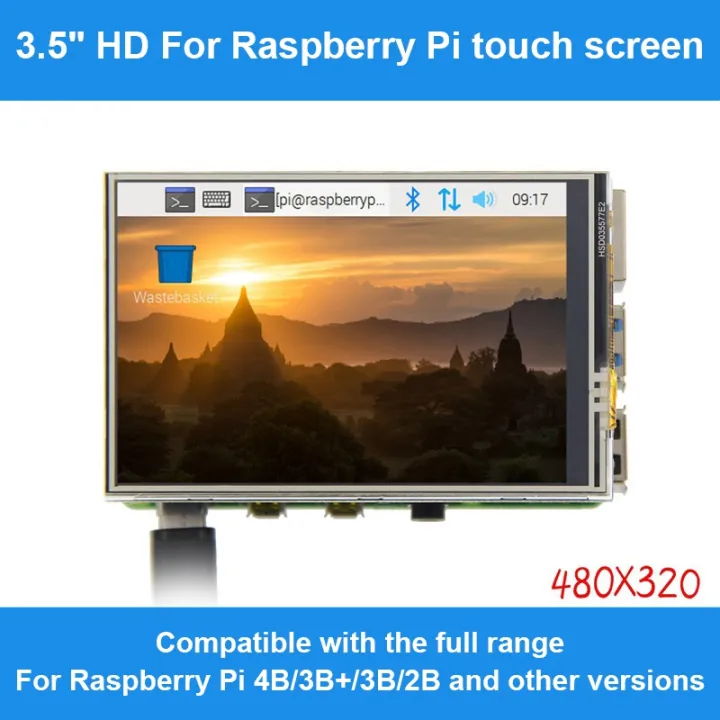3.5 Inch TFT LCD Color Screen 320X480 Display Touch Screen LCD Screen Module for Raspberry Pi 4 ...