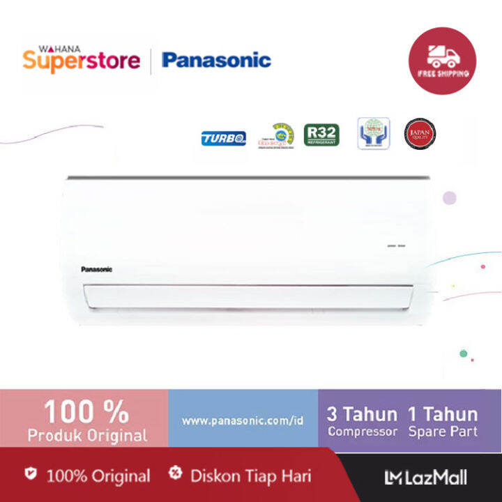 Panasonic AC Dinding Wall Mounted Split Standard Turbo 3/4 PK - CS/CU ...
