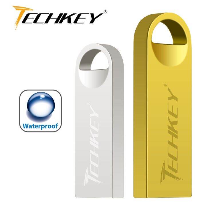 Techkey Usb Flash Drive 4GB 8GB 16GB 32GB флешка Pen drive 64GB waterproof usb pendrive 128GB ...
