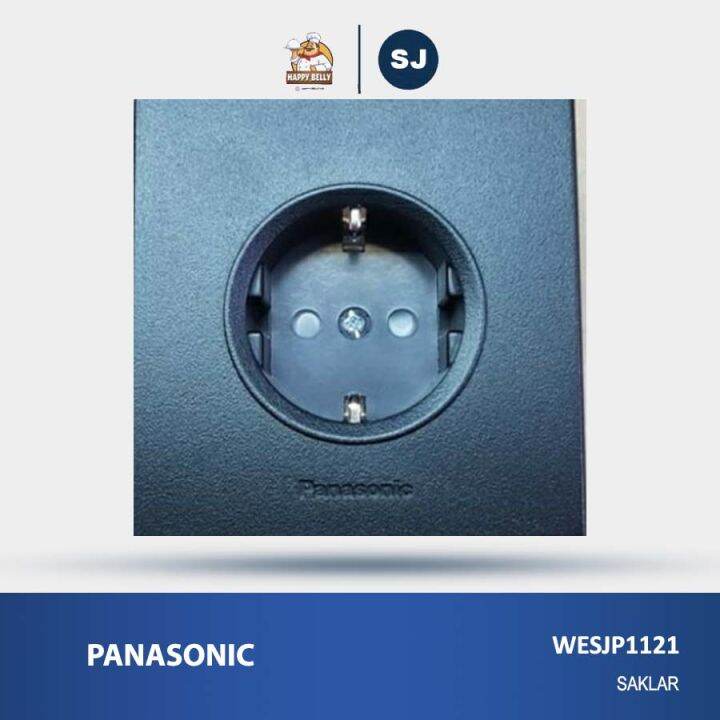 Panasonic Stop Kontak Arde Hitam CP 1G WESJP1121 Style Matte Black ...