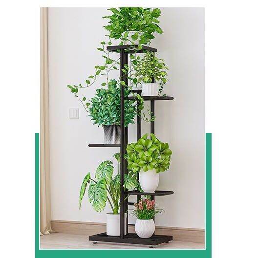 ♛Iconic 5-Tier Modern Plant Rack Plant Stand Garden Rack Organizer ...