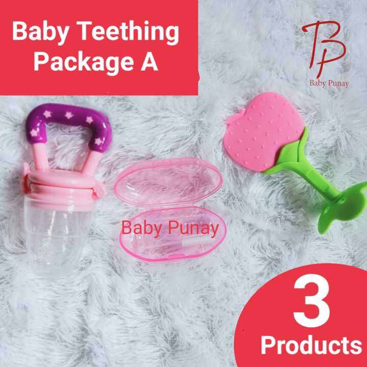 Baby Teething Package - Paket Persiapan Tumbuh Gigi - Theeter - Food ...
