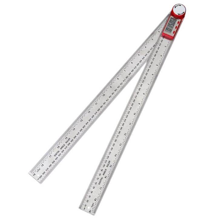 MKR 500mm Angle Finder Ruler Metric Inch Scale Protractor Stainless ...