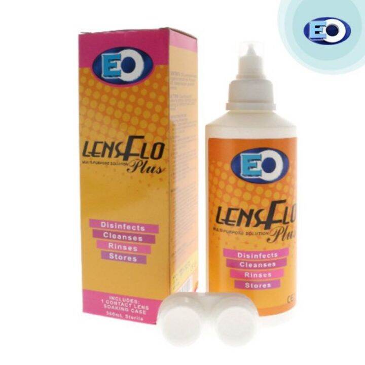 ஐ EO lensflo multi use solution 360ml free case | Lazada PH