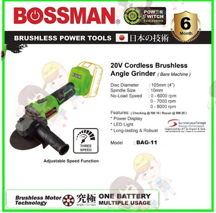Bossman ECO-SERIES 20V Cordless Brushless POWER TOOLS {IMPACT DRIVER ...