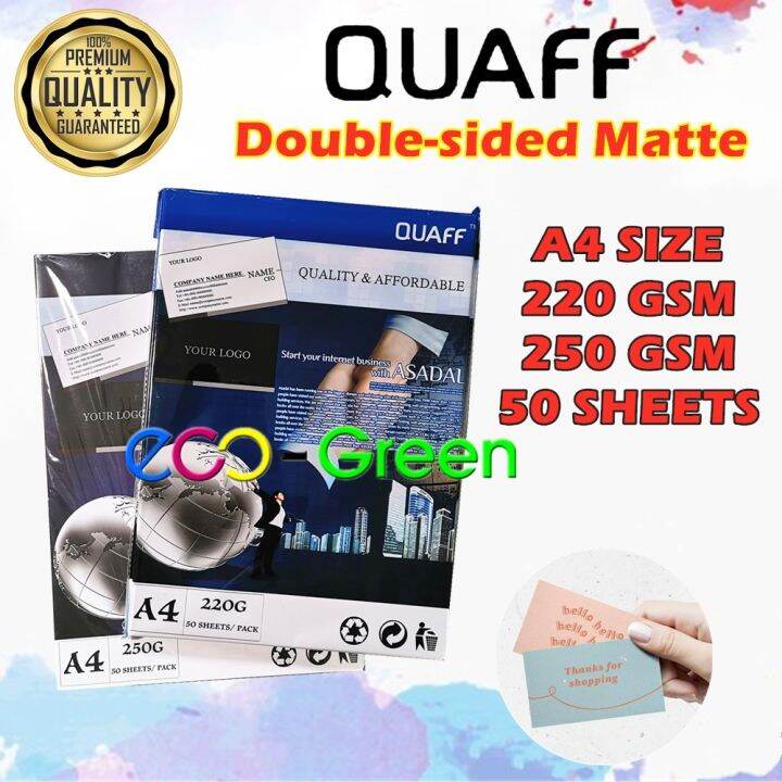 QUAFF Matte Calling Card Photo Paper for inkjet printer 220gsm 250gsm ...