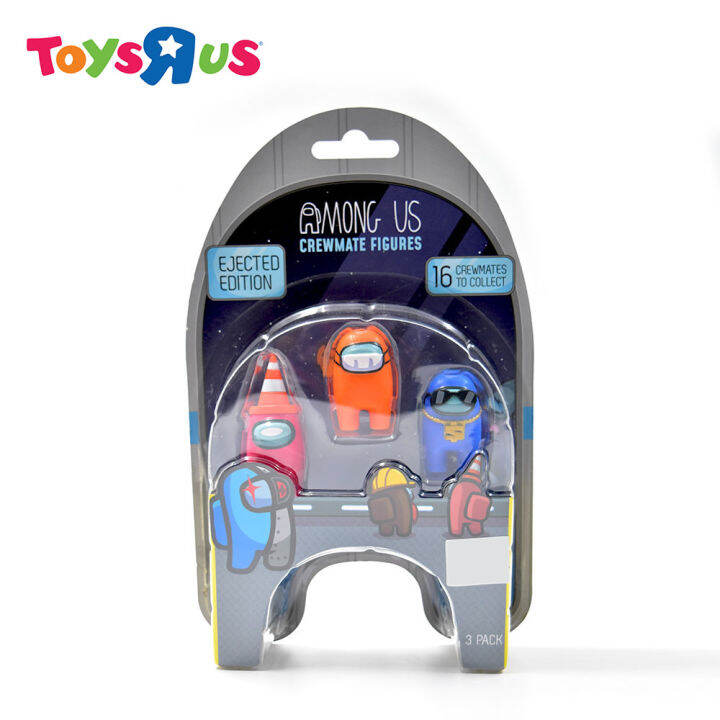 Among Us Ejected Edition Crewmate Stampers 3-pack Figures (Red/Orange ...