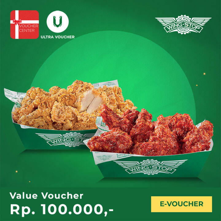 Voucher Digital Wingstop Rp. 100.000 - Voucher Value | Lazada Indonesia