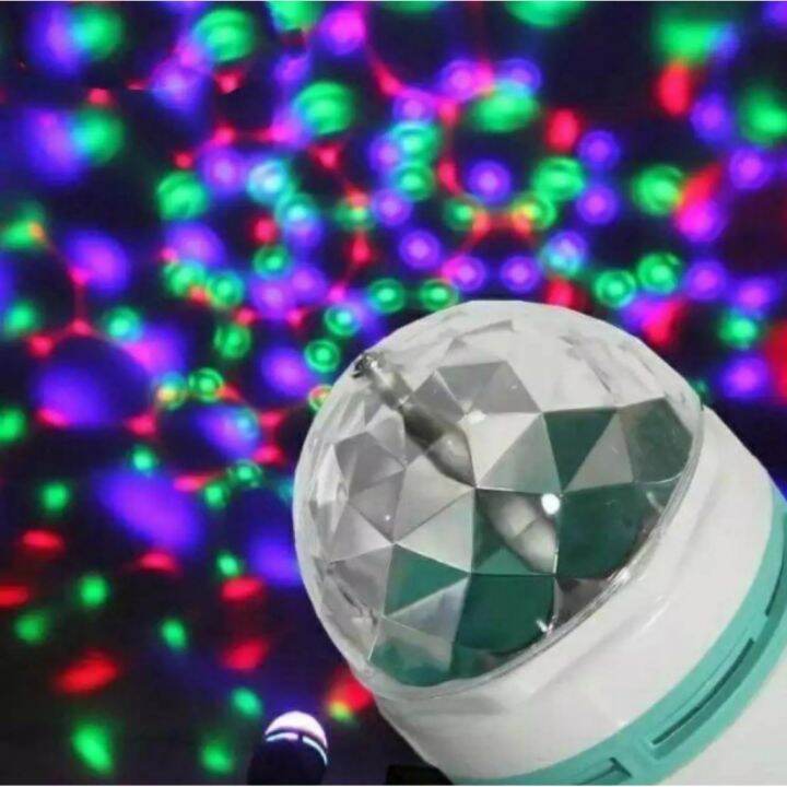 Led Light Bulb Portable Disco Ball 360 Rotating Lamp LED Bulb LED Magic ...