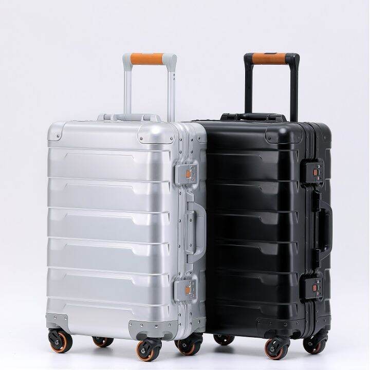 All Aluminum Magnesium Alloy Luggage Metal Trolley Case Business ...
