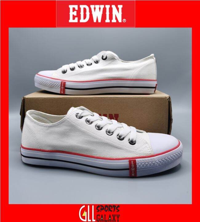 [EDWIN] [CLEARANCE]EDWIN 216 （yellowish) WHITE SCHOOL SHOES READY ...