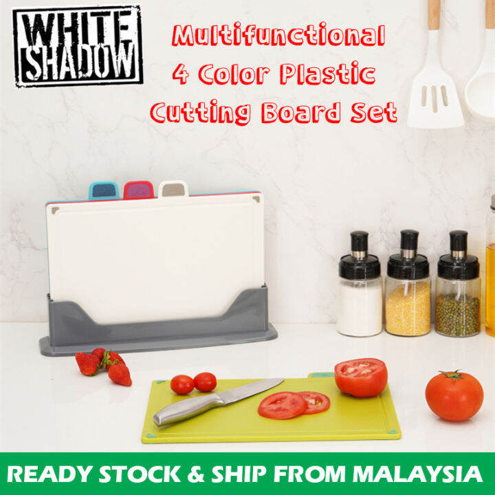 4 Pieces Set Multifunctional Chopping Board for Kitchen Cutting Boards ...