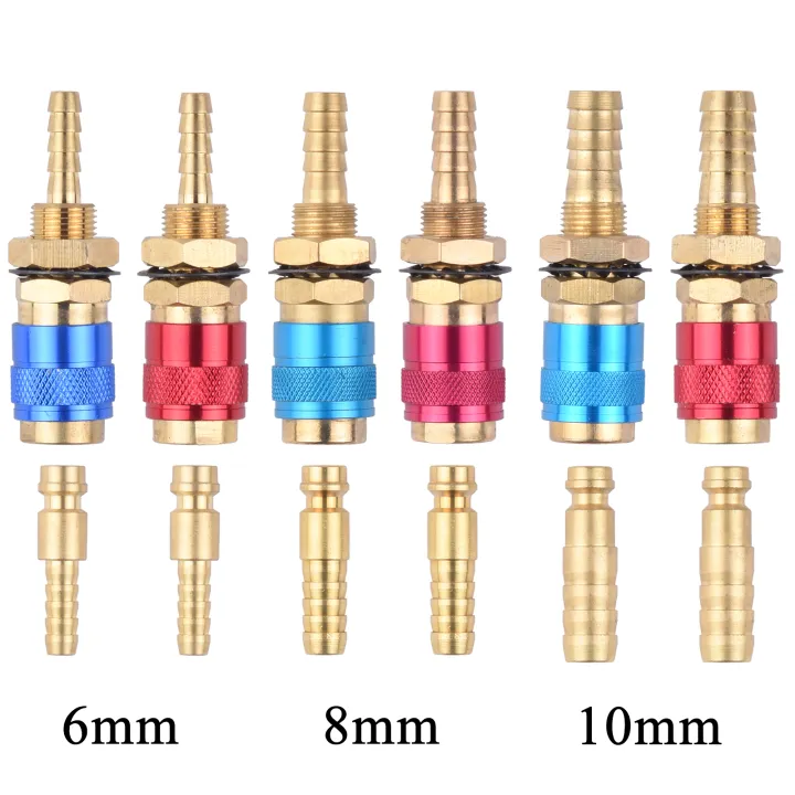 5mm 8mm Water Cooled Air Cooled Gas Water Adapter Quick Connector ...