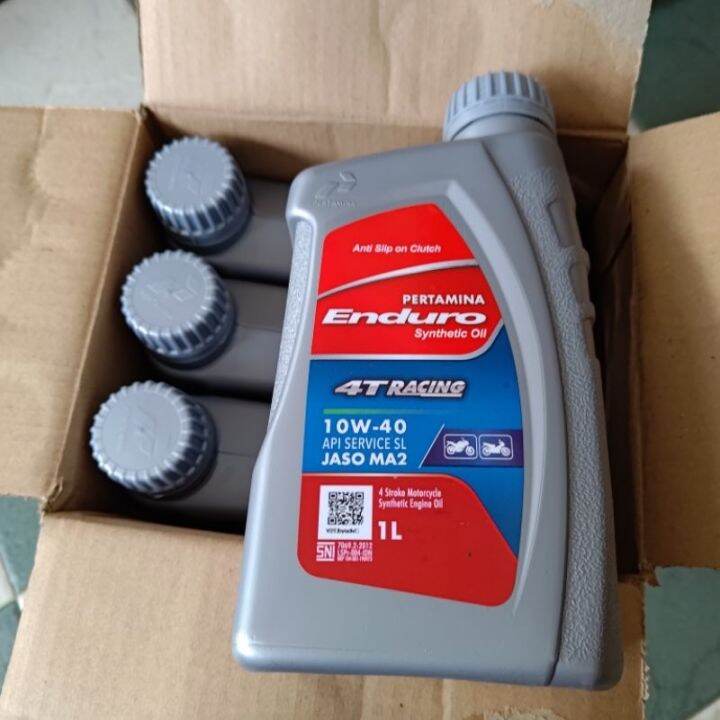 OLI ENDURO RACING OIL MESIN MOTOR PERTAMINA 1L 1 LITER PERDUS 1 DUS ISI ...
