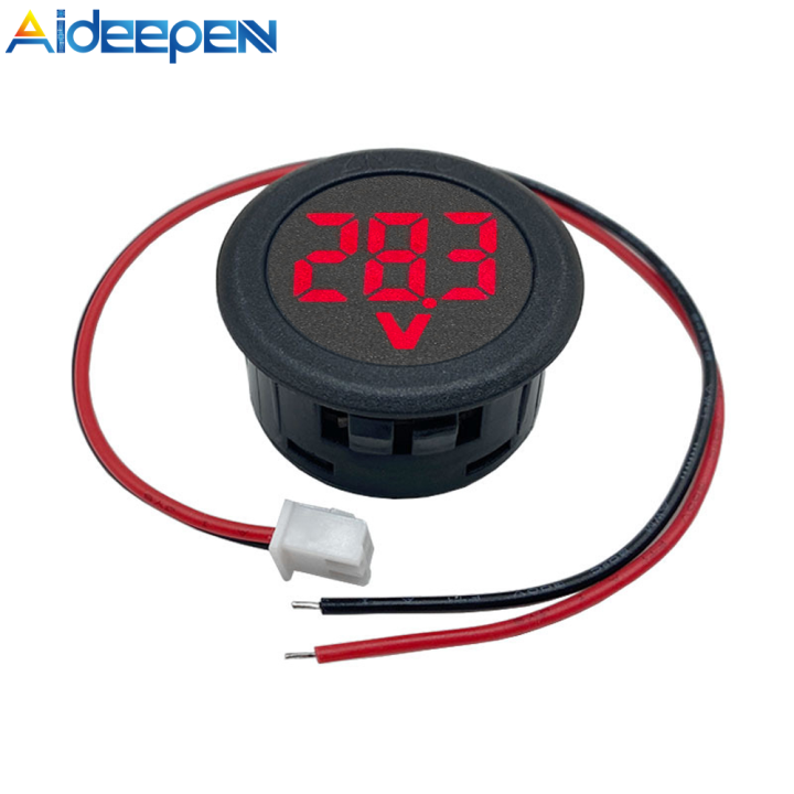 Aideepen DC 4-100V DC digital voltmeter display reverse connection ...