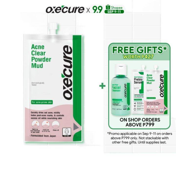 OXECURE Acne Clear Powder Mud 5g | Lazada PH