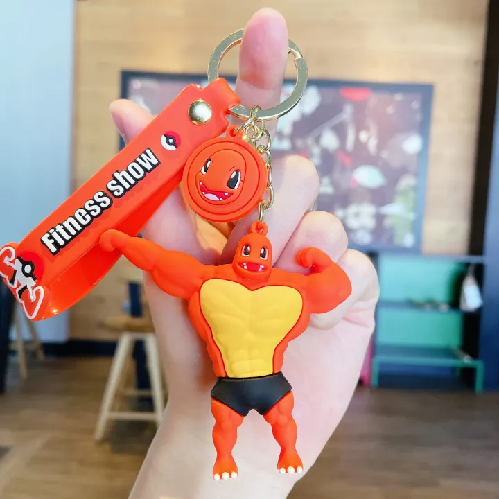 Pokemon Anime Pikachu Charmander Psyduck Squirtle Bulbasaur Muscle Man ...