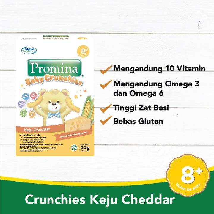 PROMINA Crunchies Snack Bayi Usia 8+ Tinggi Nutrisi All Varian 20g ...