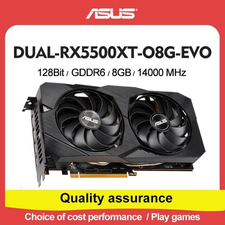 Asus High-End Unique AMD DUF RX5500XT-08G GDDR6 128 Bit Game Desktop Computer Graphics Card PK ...