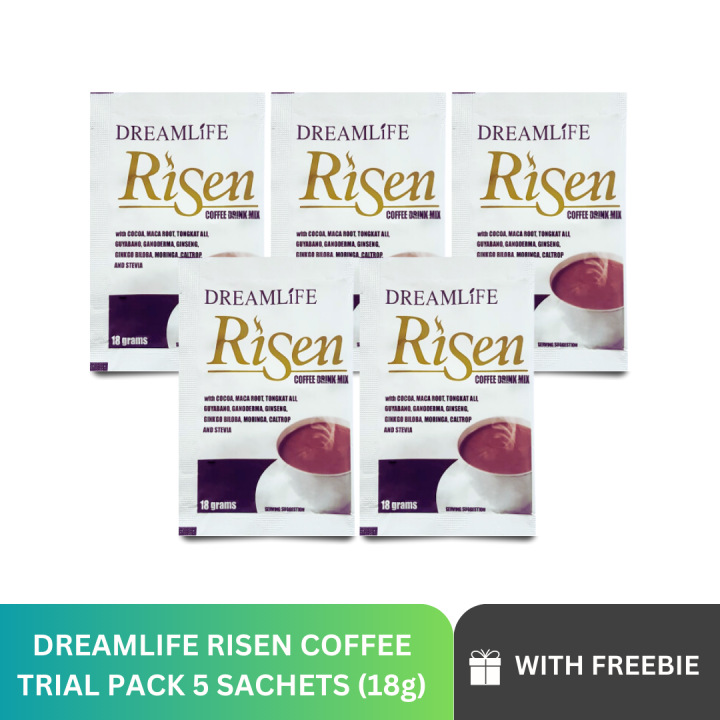 Risen Healthy Coffee 5 SACHET /All Natural And Organic Ingredients /10 Sachets Per Box/ Natural ...